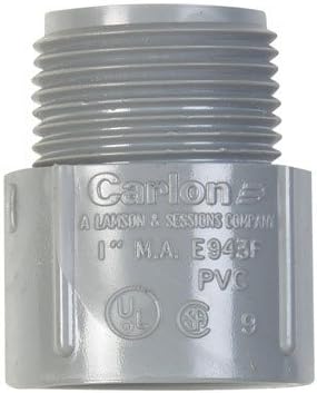 Cantex Pvc Male Terminal Adapter Threaded 1 " Ul Schedule 40 Bulk ...