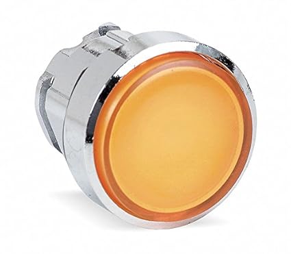 Schneider Electric Illuminated Push Button Operator, Yellow, Maintained ...