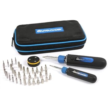 KR Tools 12650 Autoloader 6-in-1 Auto Loading Screwdriver, 52-Piece Set ...