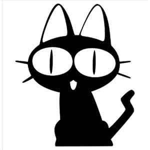 Amazon.com: (2x) 5" Kuroneko Cat Trigun Anime Logo Sticker Vinyl Decals ...