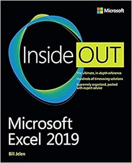 Microsoft Excel 2019 Inside Out: Jelen, Bill: 9781509307692: Amazon.com: Books