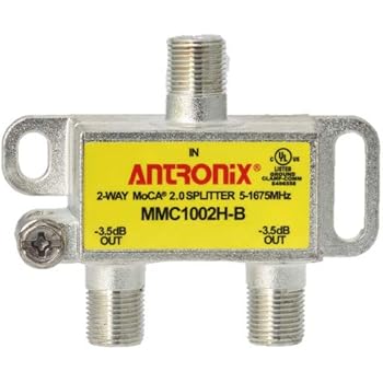 Amazon.com: 2 Way Antronix MMC1002H-B 5-1675 MHz MoCA 2.0 Splitter for ...