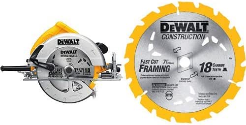 DEWALT DWE575 7-1/4 in. Lightweight Circular Saw with DEWALT DW3192 ...