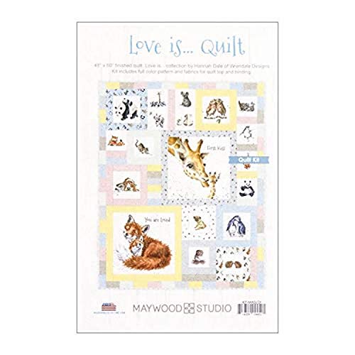 Amazon.com: Maywood Studio Love is. Quilt Kit Multi
