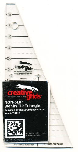 Amazon.com: Creative Grids Wonky Tilt Triangle Ruler 6-1/2in x 3in