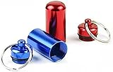 Big Bargain Aluminum Pill Box Case Bottle Holder Container Keychain ...