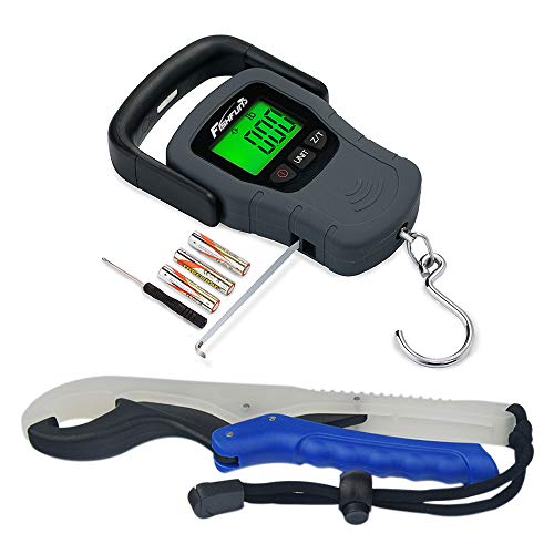 Fishfun Fish Scales Digital Weight, 110lb/50kg with Large Lip Gripper ...
