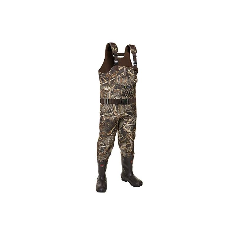TIDEWE Chest Waders, Hunting Waders for Men Realtree MAX5 Camo with ...