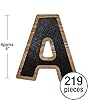 Schoolgirl Style Industrial Café 219 pc 4 Inch Bulletin Board Letters ...