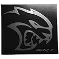 Amazon.com - Dodge SRT Hellcat Black Chrome Screen Printed Sticker