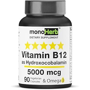 Amazon.com: Hydroxo B12 Vitamin 5000mcg, Hydroxocobalamin, Hydroxy B12 ...