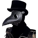 Amazon.com: Townshine Plague Doctor Bird Mask Latex Long Nose Beak ...