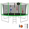 SKYUP 1400LBS Tranpoline for Adults &Kids, 12 14 15FT Outdoor ...