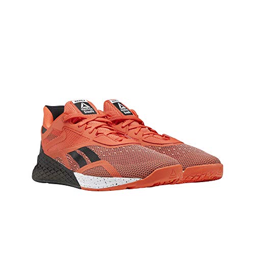 Reebok Men's Nano X Cross Trainer, Vivid Orange/Black/White, 9.5 ...
