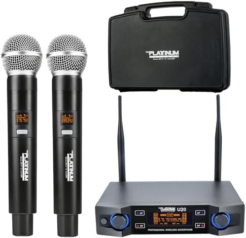 The Platinum Wireless Microphone System, Metal Professional Dual ...