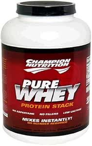 Amazon.com: Champion Nutrition Pure Whey Protein Stack, Chocolate, 5lbs ...