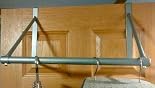 Amazon.com: Simple Houseware Over The Door Clothes Hanging Rod, Black ...