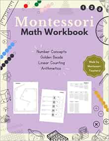 Montessori Math Workbook | Number Concepts, Golden Beads, Colored Bead ...