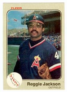 Amazon.com: Reggie Jackson baseball card 1983 Fleer #93 (California ...