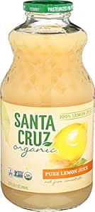 Amazon.com : Santa Cruz Organic 100% Pure Lemon Juice, 32 Ounces ...