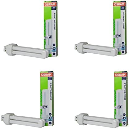 سعر Osram Dulux D/E, 4 Pin G24q-2 Double Twin Tube CLF Bulb, 18W 1140lm 6500K (Cool Day Light ...
