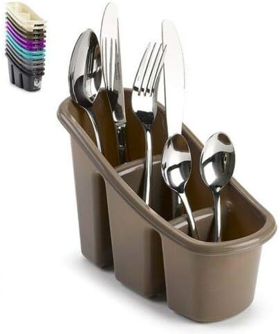 PlasticForte High Grade Plastic Sink Tidy Cutlery Drainer Holder Caddy ...