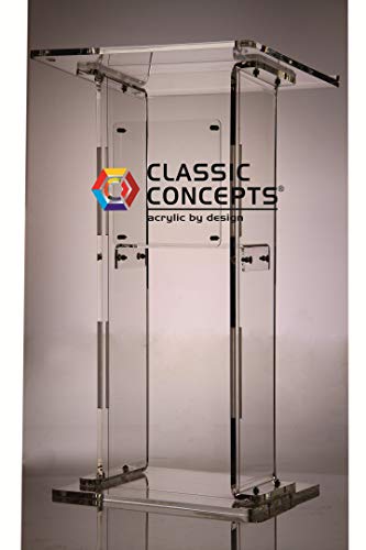 Classic Concepts Clear Acrylic Podium Lucite Podium Pulpit Lectern ...