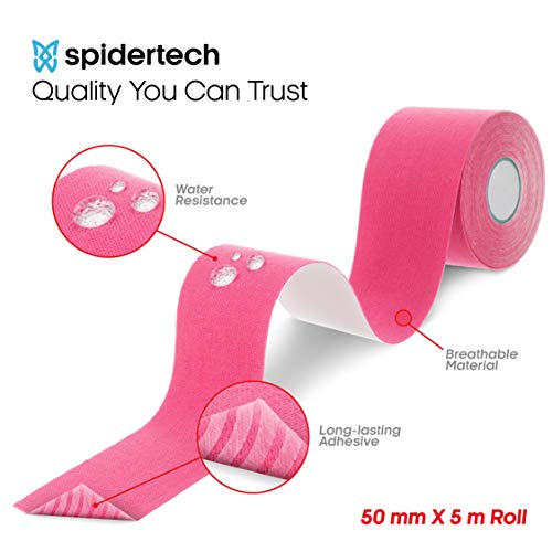 Spidertech Therapeutic Kinesiology Tape Uncut Roll | Reduce Muscle Inflammation Athletic Tape ...