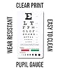 ASA Techmed Snellen Plastic Eye Chart with LED Penlight Pupil Gauge ...