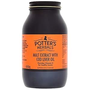 Amazon.com : Potter's Herbals - Malt Extract with Cod Liver Oil ...