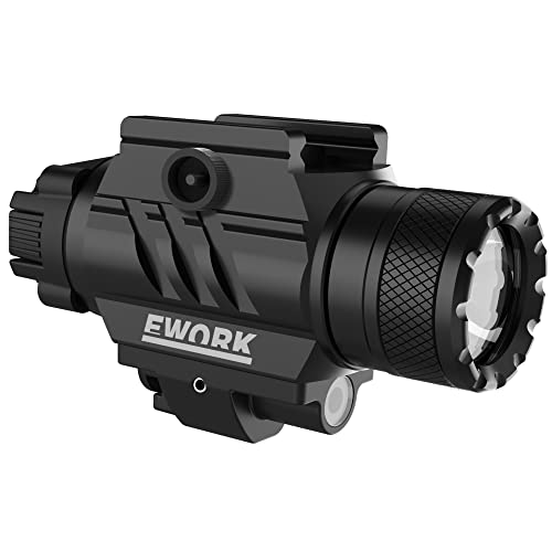 EWORK Pistol Light 800 Lumens- Weapon Light for Rail Mounted Picatinny ...