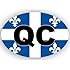 Amazon.com: LandsAndPeople Quebec in French Canada Flag Car Bumper ...