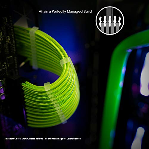 LINKUP - PSU Cable Extension Sleeved Custom Mod GPU PC Braided w/Comb ...