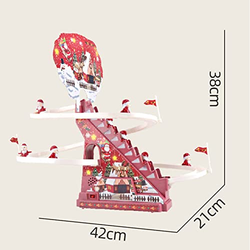 Christmas Santa Claus Electric Track Slide Toys,Battery/USB Charging ...