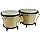 World Rhythm BON7 6 Inch & 7 Inch Beginners Oak Bongo Drums in Natural ...