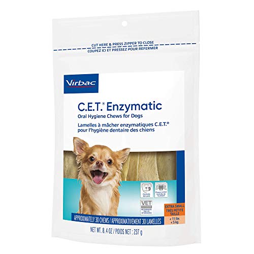 Virbac CET Enzymatic Oral Hygiene Chews for Dogs, Beef, 0.6 pounds ...