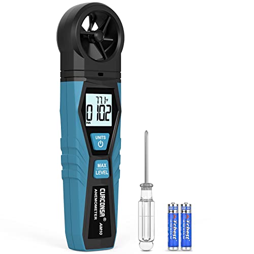 Anemometer Handheld, CURCONSA Digital Wind Speed Meter CFM Meter Air ...