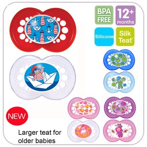 Pack of 2 MAM Original Baby Dummies/ Soothers/ Pacifiers 12+ months ...