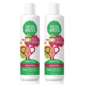 Amazon.com: Fresh Monster 2-in-1 Kids Shampoo & Conditioner, Toxin-Free ...
