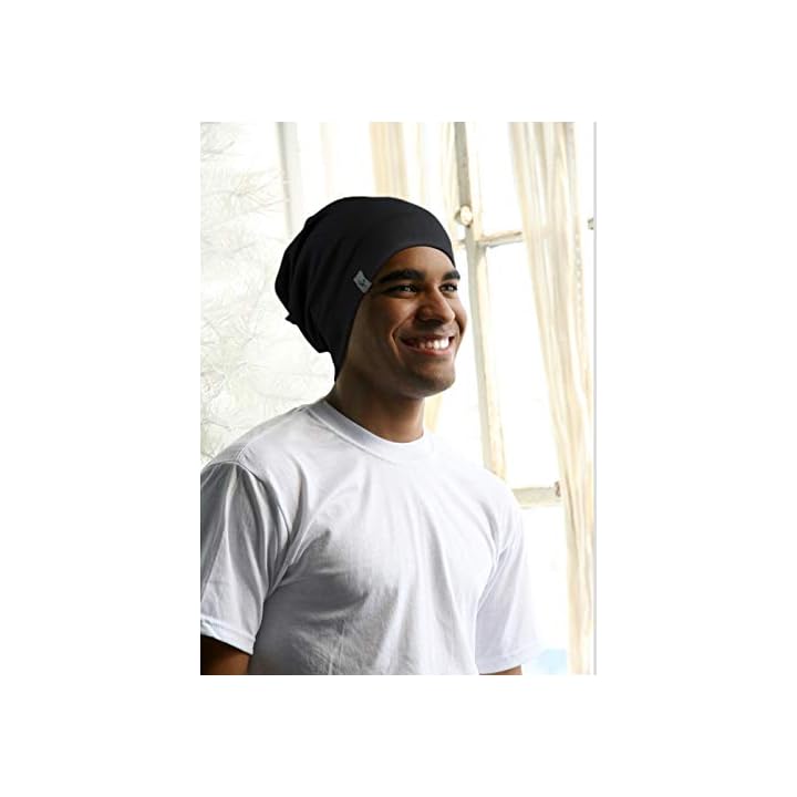 Winitas Satin Lined Sleep Cap for Men with Curly Hair Dreadlocks ...