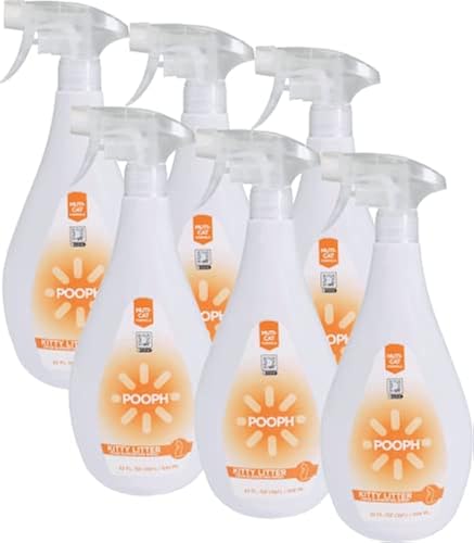 Pooph Kitty Litter Box Deodorizer, 32oz Spray, 6-Pack - Dismantles ...