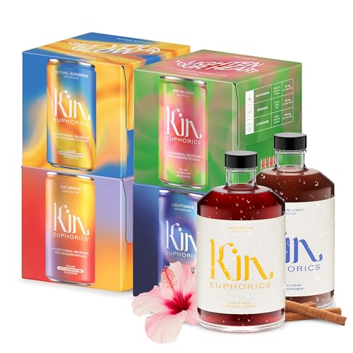 Full Kin Kit by Kin Euphorics, Non Alcoholic Spirits, Adaptogen Drinks ...