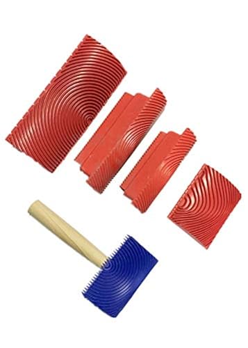 Bioristar Wood Texture Roller Graining Tool Wallpaper Roller Wall Paint ...