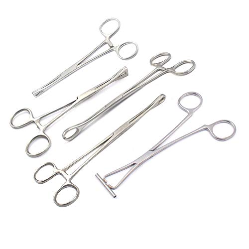 5 Pieces Body Piercing Instruments Kit Tools Penington Forceps DDP in ...