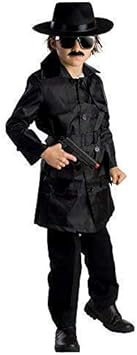 Dress Up America Ragazzi Costume agente spia per Bambini, Nero, Età 1-2 ...