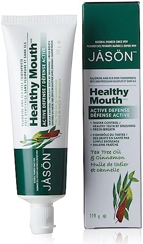 JASON Healthy Mouth Tartar Control Fluoride-Free Toothpaste, 4.2 Ounce ...