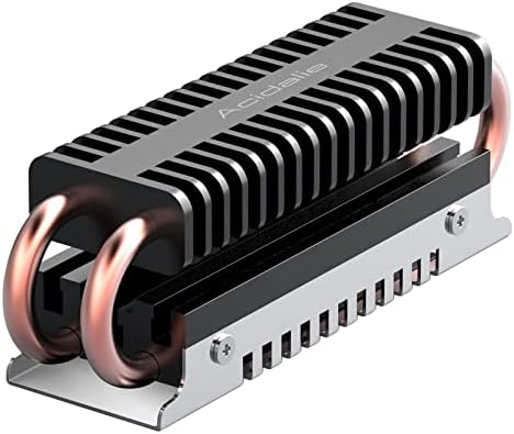 Acidalie M.2 SSD heatsink with Double Layer Aluminum and 4 Copper Heat ...