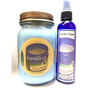 Amazon.com: Sinus Relief (Vicks Vapor Rub type) Scented Blended Soy ...