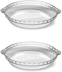 Amazon.com: Pyrex 9-Inch Round Glass Pie Plate Twin Pack: Pie Pans ...