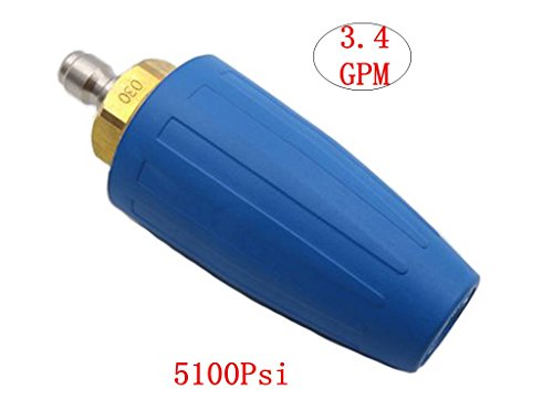 Buy SUNDELY® Blue Color 3.4GPM 5100PSI / 350BAR Rotating Turbo Head ...